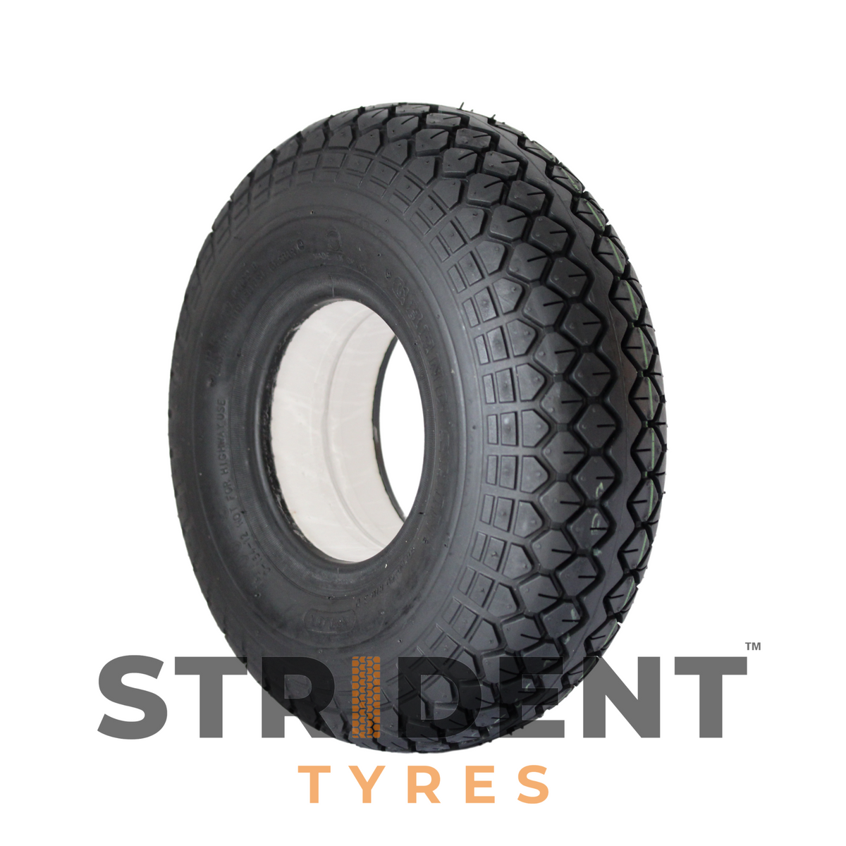 330 X 100 (4.00-5) Solid Black Mobility Scooter Tyre