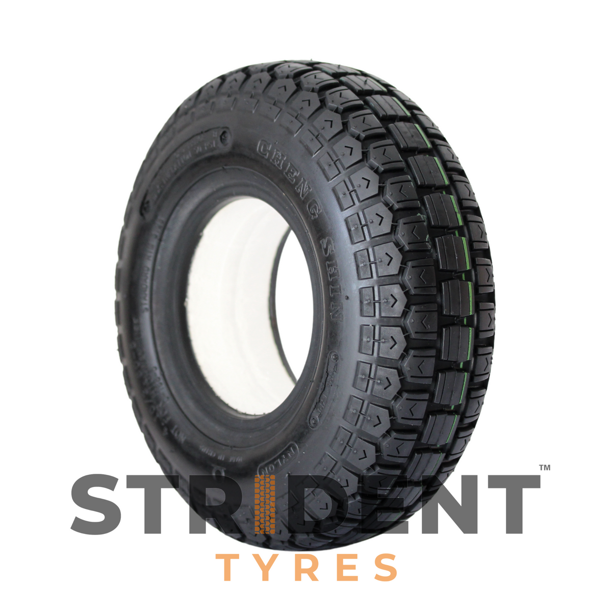 410/350 X 5 Solid Black Mobility Scooter Tyre