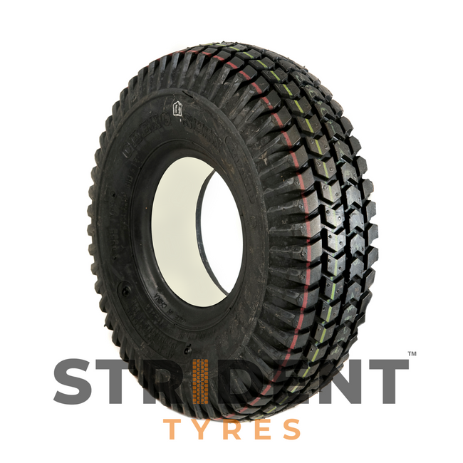 400 X 4 Solid Black Mobility Scooter Tyre